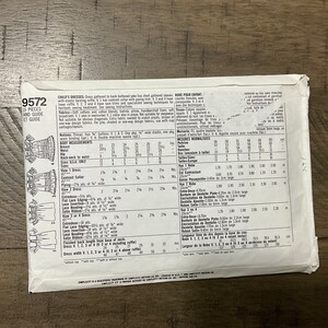 Simplicity 9572 or 9579 Sewing Pattern Childs Girl Dress Oliver Goodin ...