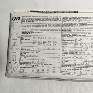 Simplicity 6246 Sewing Pattern Kimono Misses Pull-on Pants Pullover Top ...