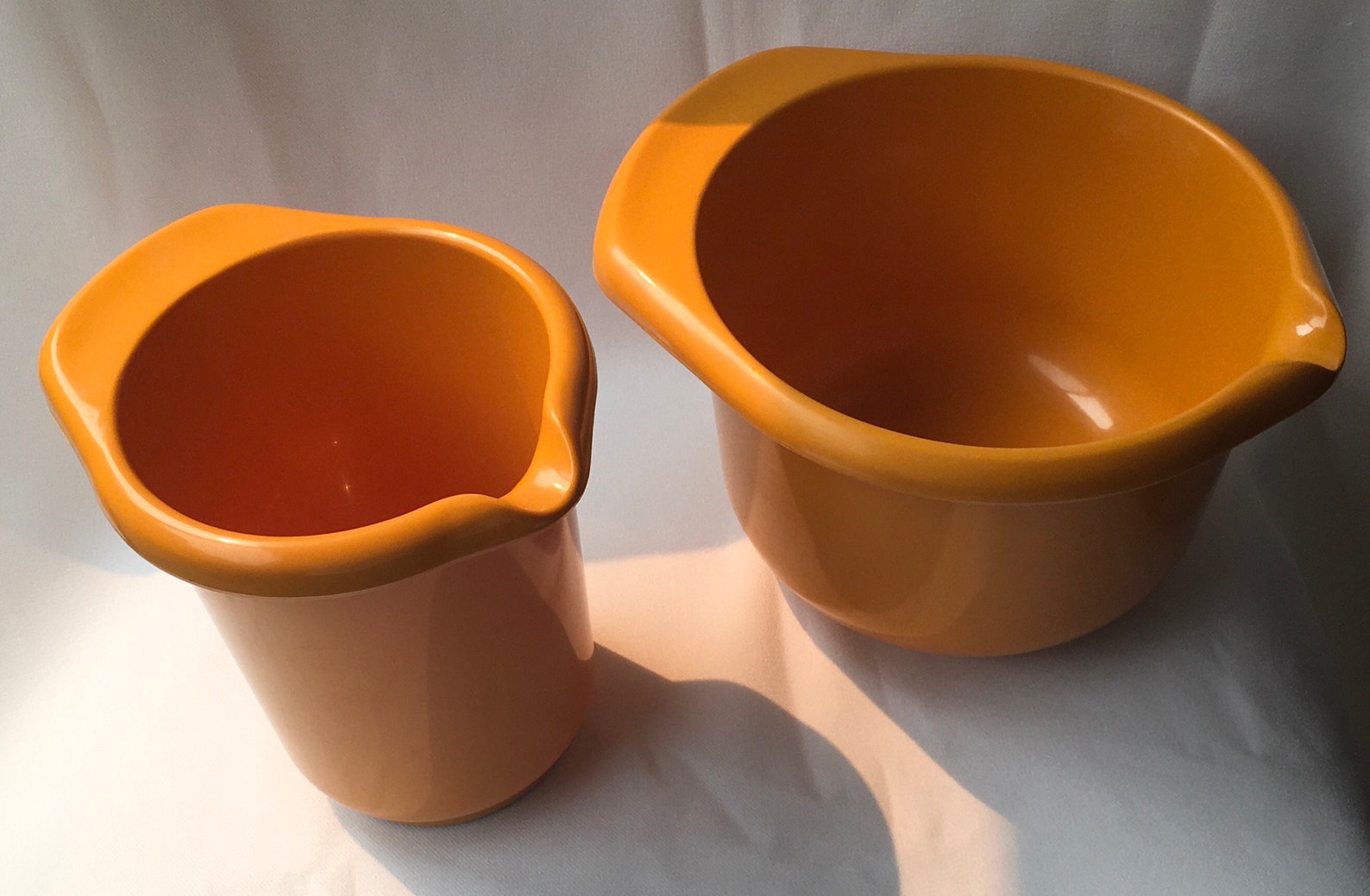 Vintage Emsa Germany Burnt Orange Mixing Bowls With Spout and - Etsy