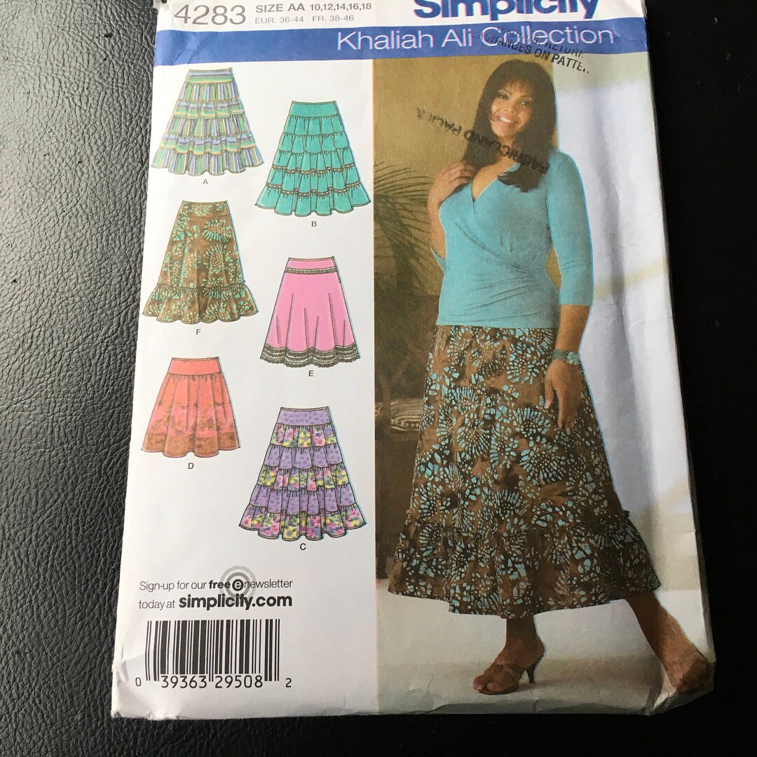 Simplicity Sewing Pattern 4283 Khaliah Ali Collection Skirt With Lenght ...