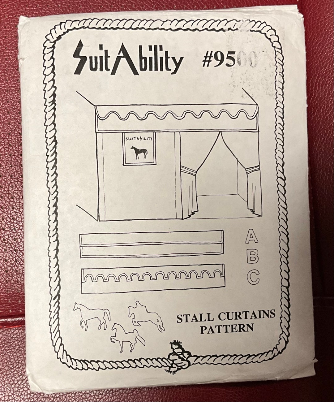 Suitability Equestrian Sewing Pattern 9500 Stall Curtains Pattern Front Curtains Door Curtains ...