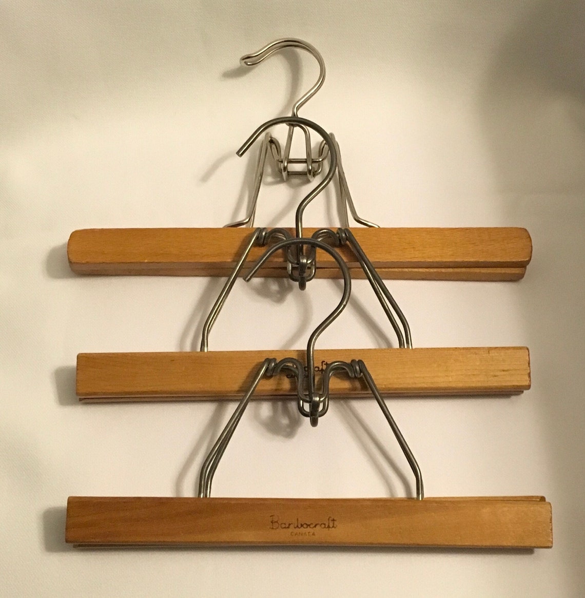 Baribocraft Canada Wooden Wood Clothes Hanger Slacks Pants - Etsy