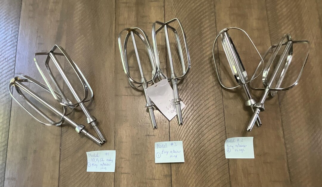 Vintage Sunbeam Mixmaster Replacement Stand Mixer Beaters Set Pair ...