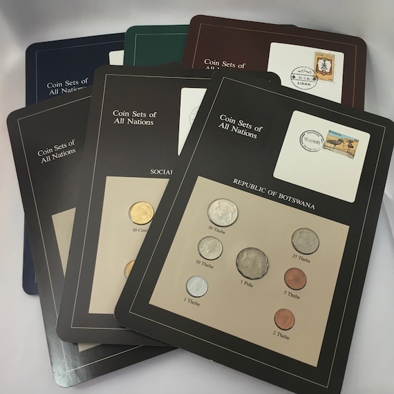 Coin Sets Of All Nations Switzerland Luxembourg Lebanon | Etsy