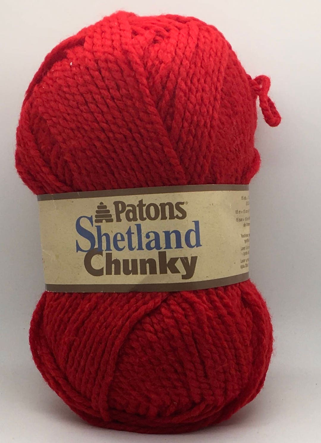 Patons Shetland Chunky Robin Red Lot 126482 3 1/2 " 100 G 148 Yards 135 ...
