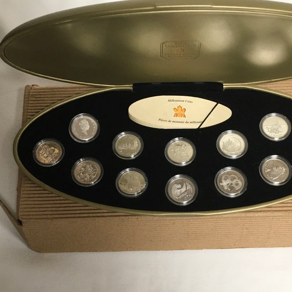 Canada 1999 Millennium Coin Set Proof 25 Cents Sterling Silver - Etsy