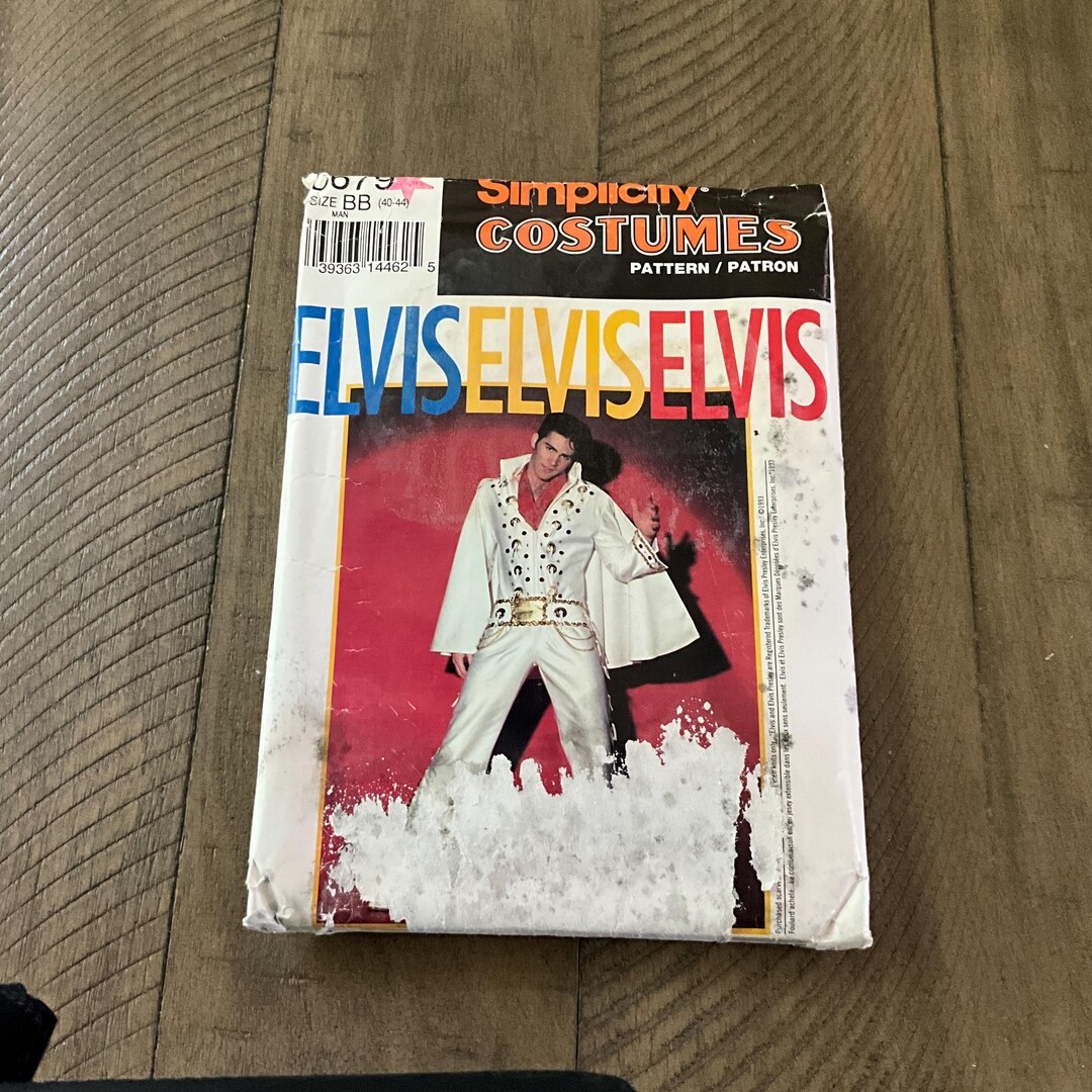Simplicity Sewing Pattern 0679 Elvis Jumpsuit Cape Leg Gussets Saturday ...