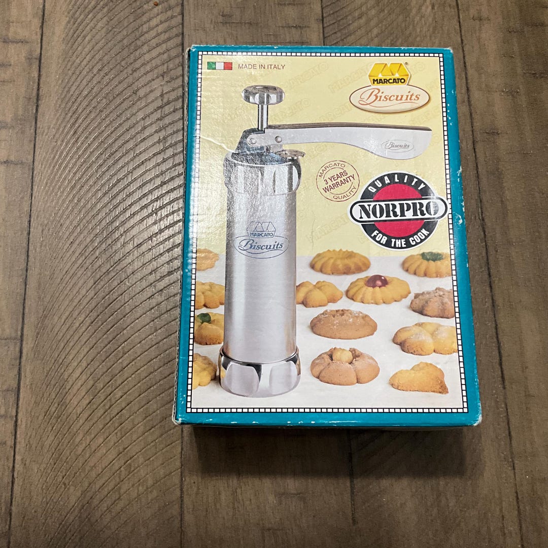 Marcato Biscuits Cookie Press With 20 Discs Christmas Holiday Cookies ...