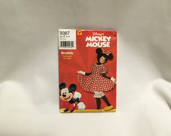 Simplicity 7730 Sewing Pattern Child Boy Girls Minni Mouse Costume ...