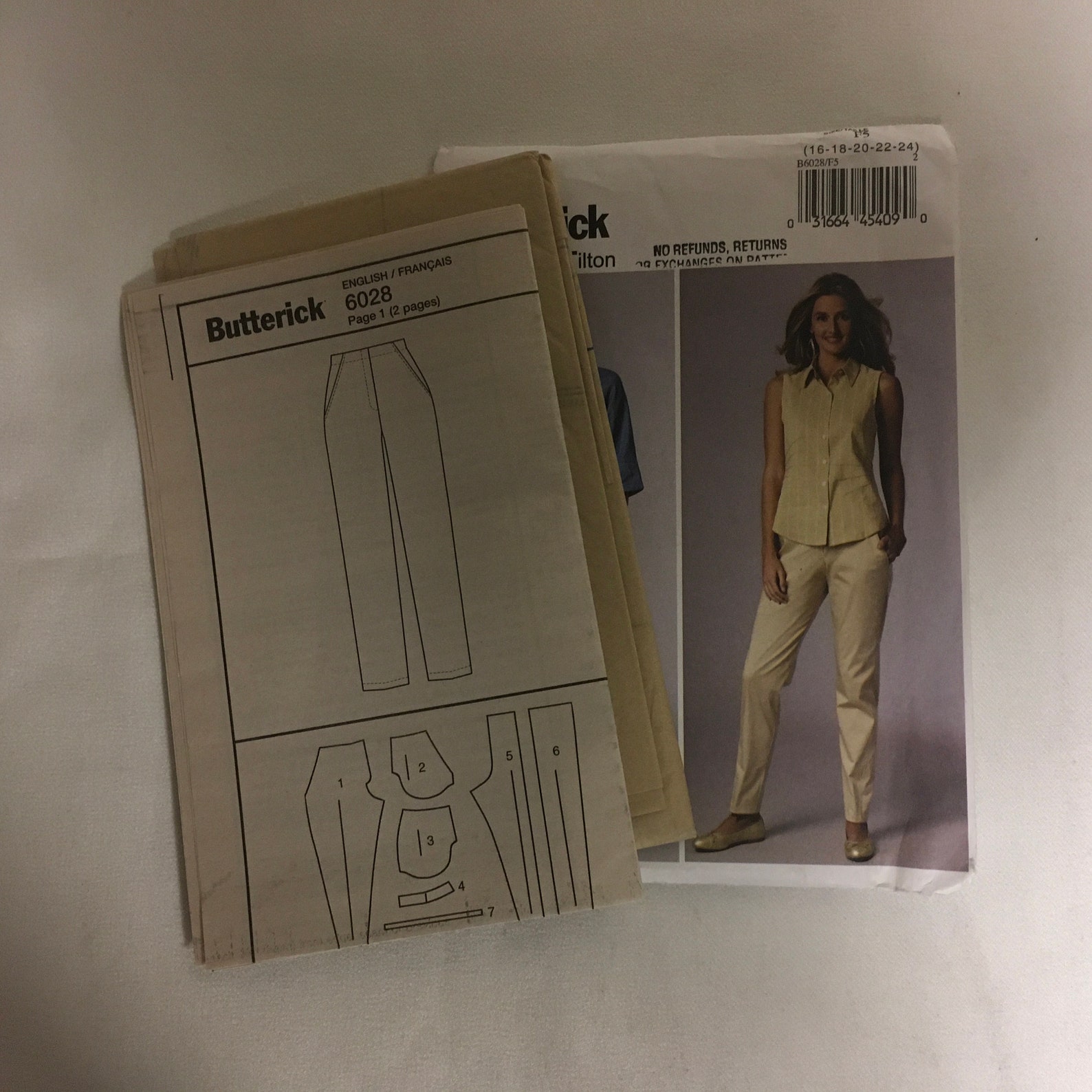 Butterick B6028 B 6028 Sewing Pattern Katherine Tilton Misses - Etsy