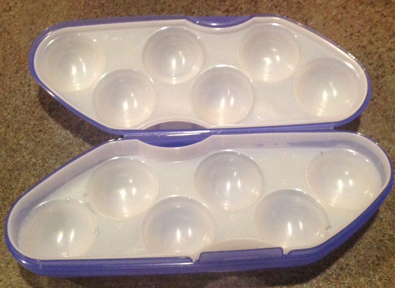 Vintage Blue Tupperware Egg Carrier Storage Holder 3026 - Etsy