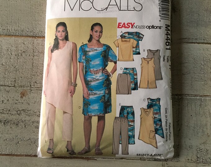 Katherine Tilton Butterick Sewing Pattern Size B5891 5891 Misses Top Loose Fitting Shaped ...