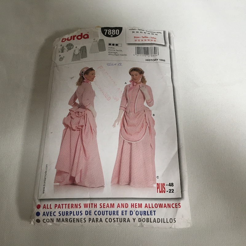 Bustle Dress Pattern - Etsy