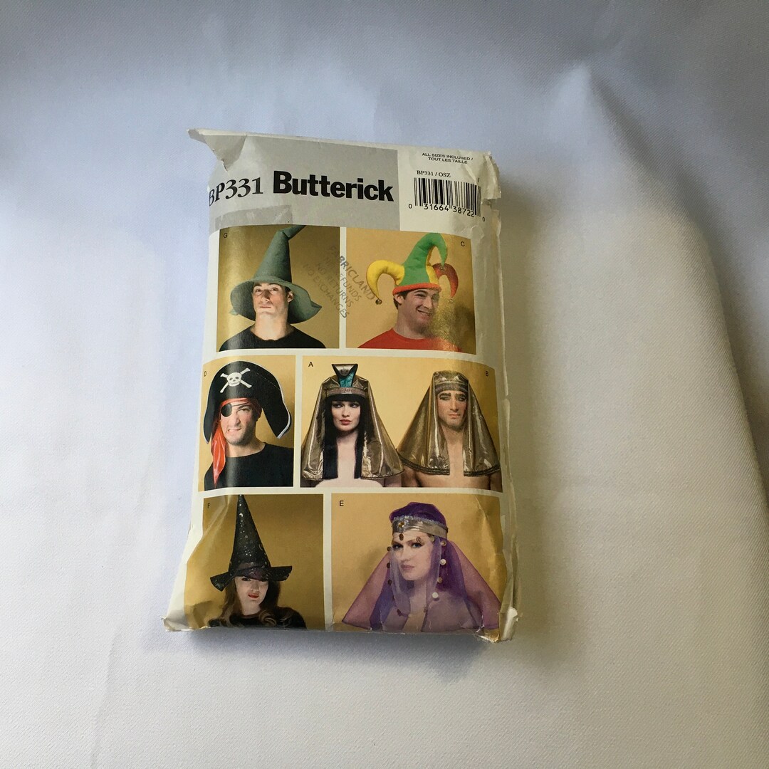 Butterick BP331 4313 Sewing Pattern Costume Headwear Headdresses ...