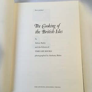 Time Life Cook Books Foods of the World the Cooking of the British ...