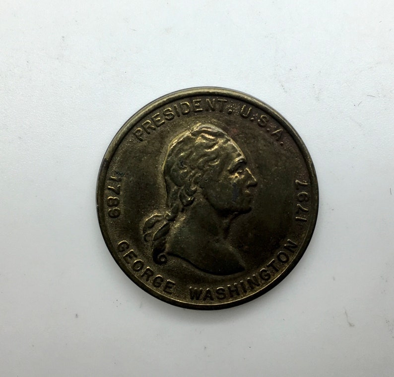 George Washington 1789-1797 President Coin Play Money Gaming Token ...