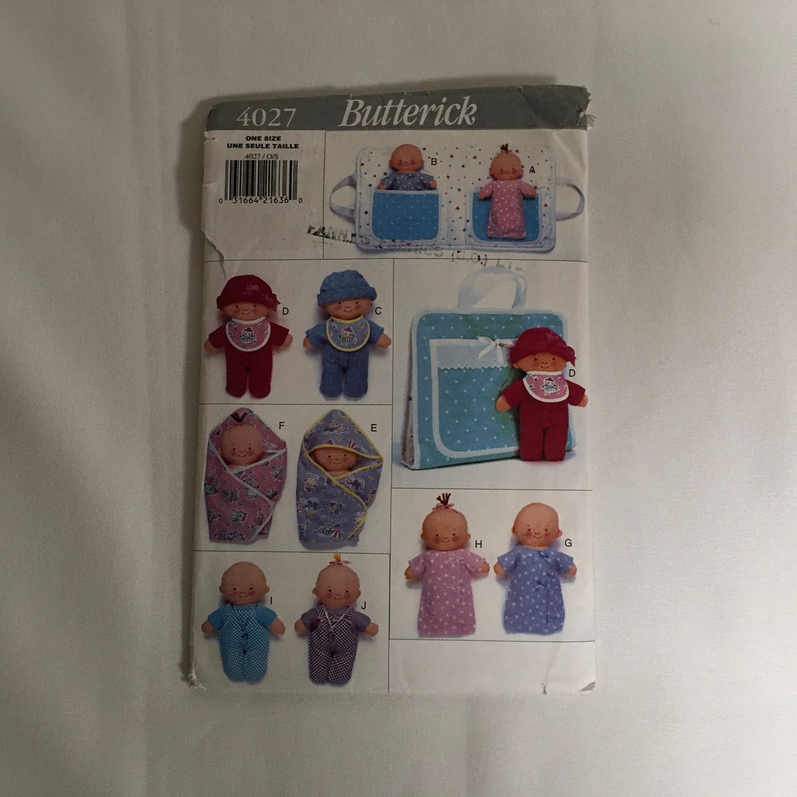 Butterick 4027 362 Sewing Pattern Twin Dolls With Clothes And | Etsy