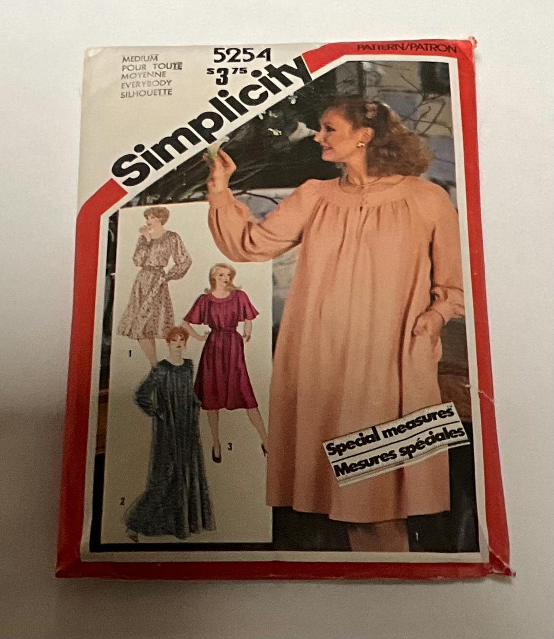 Simplicity Sewing Pattern 5254 Pullover Caftan Muumuu Tent Shaped Dress ...