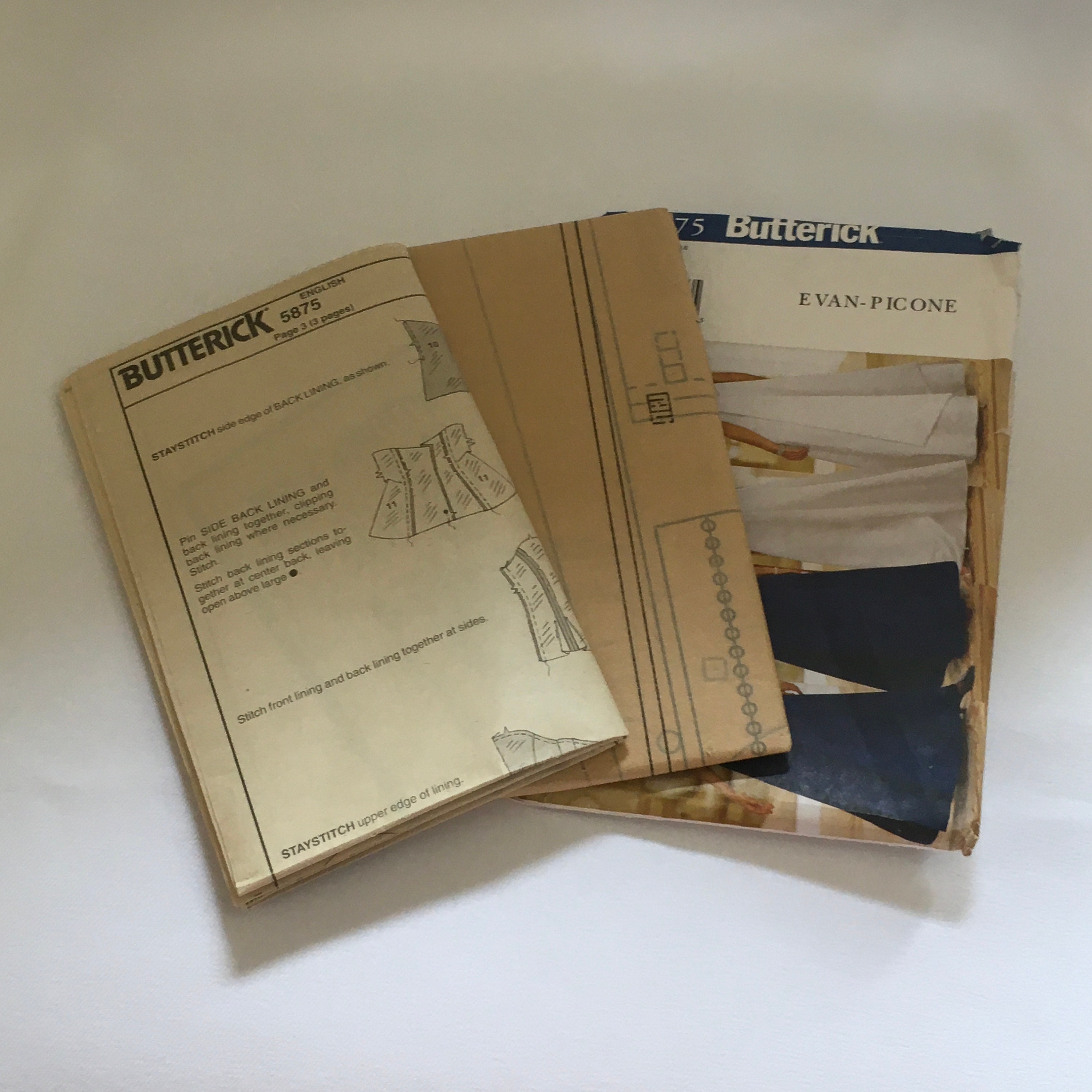 Butterick 5875 Sewing Pattern Evan Picone Misses Dress Fitted - Etsy