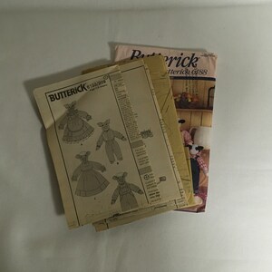 Butterick 6188 Sewing Pattern Pig Cow & 4 Outfits 16 “ Dress Pantaloons ...