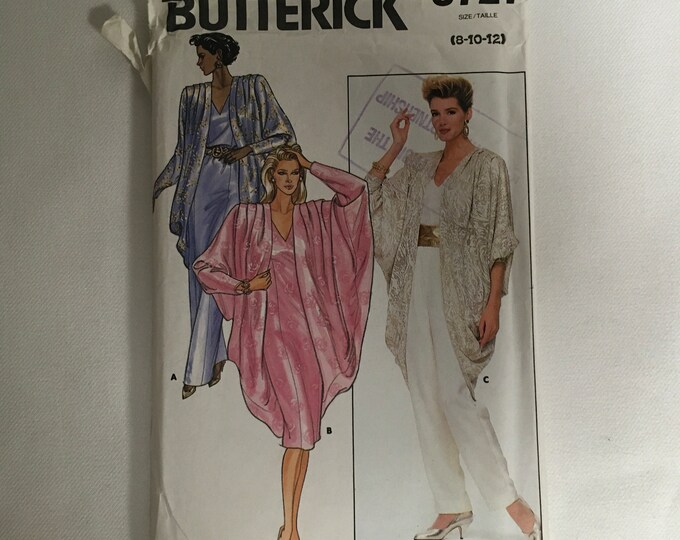 Butterick 5727 Sewing Pattern Misses Jacket Dress Top Pants Very Loose ...