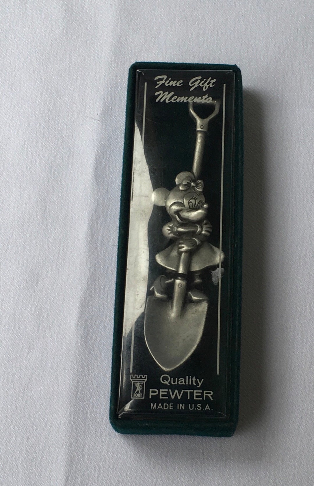Minnie Mouse Shovel Spoon Walt Disney Souvenir Fort Quality Pewter Made ...