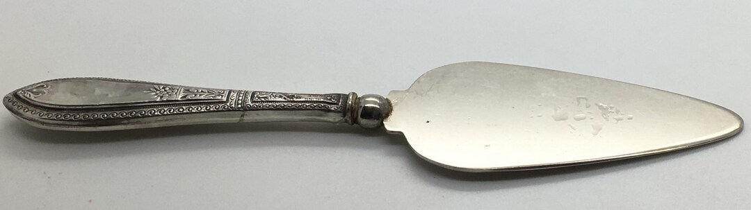 Antique Sterling Silver Cheese Server Small Pie Cake Petit Fours ...