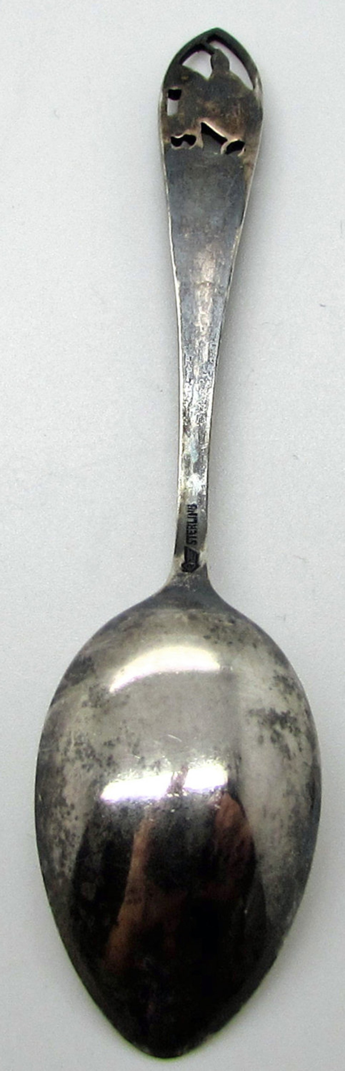 Vintage Sterling Silver Spoon Saint Louis Statue of St Louis - Etsy