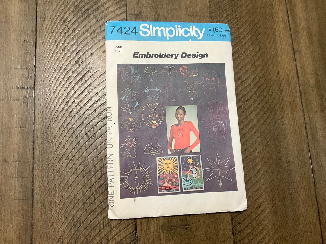 Simplicity 7424 Embroidery Design for Embroidery 12 Signs Zodiac ...