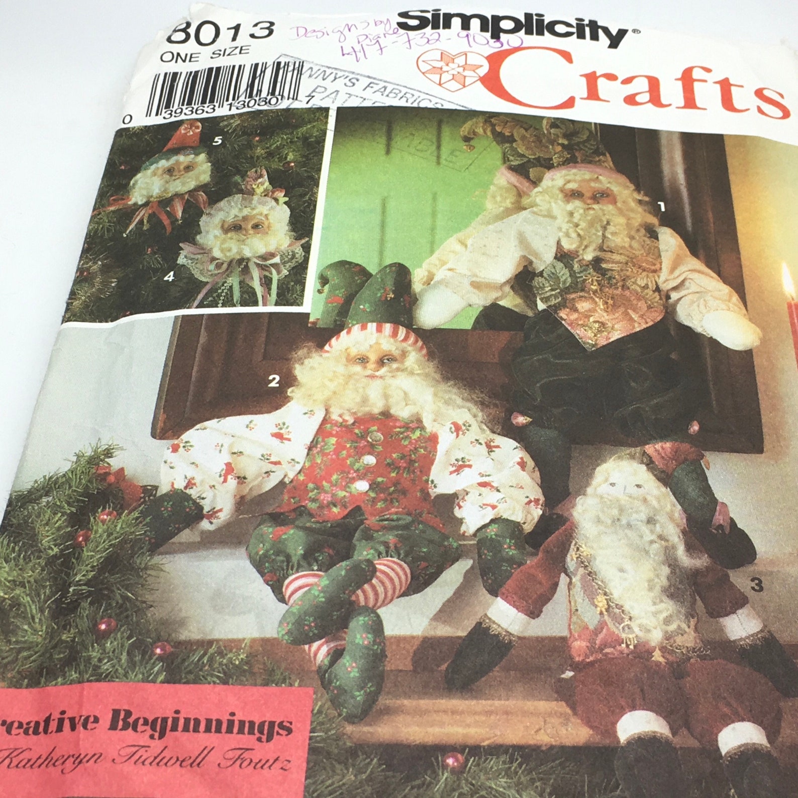 Simplicity Crafts 8013 Sewing Pattern Victorian Elves and Tree - Etsy