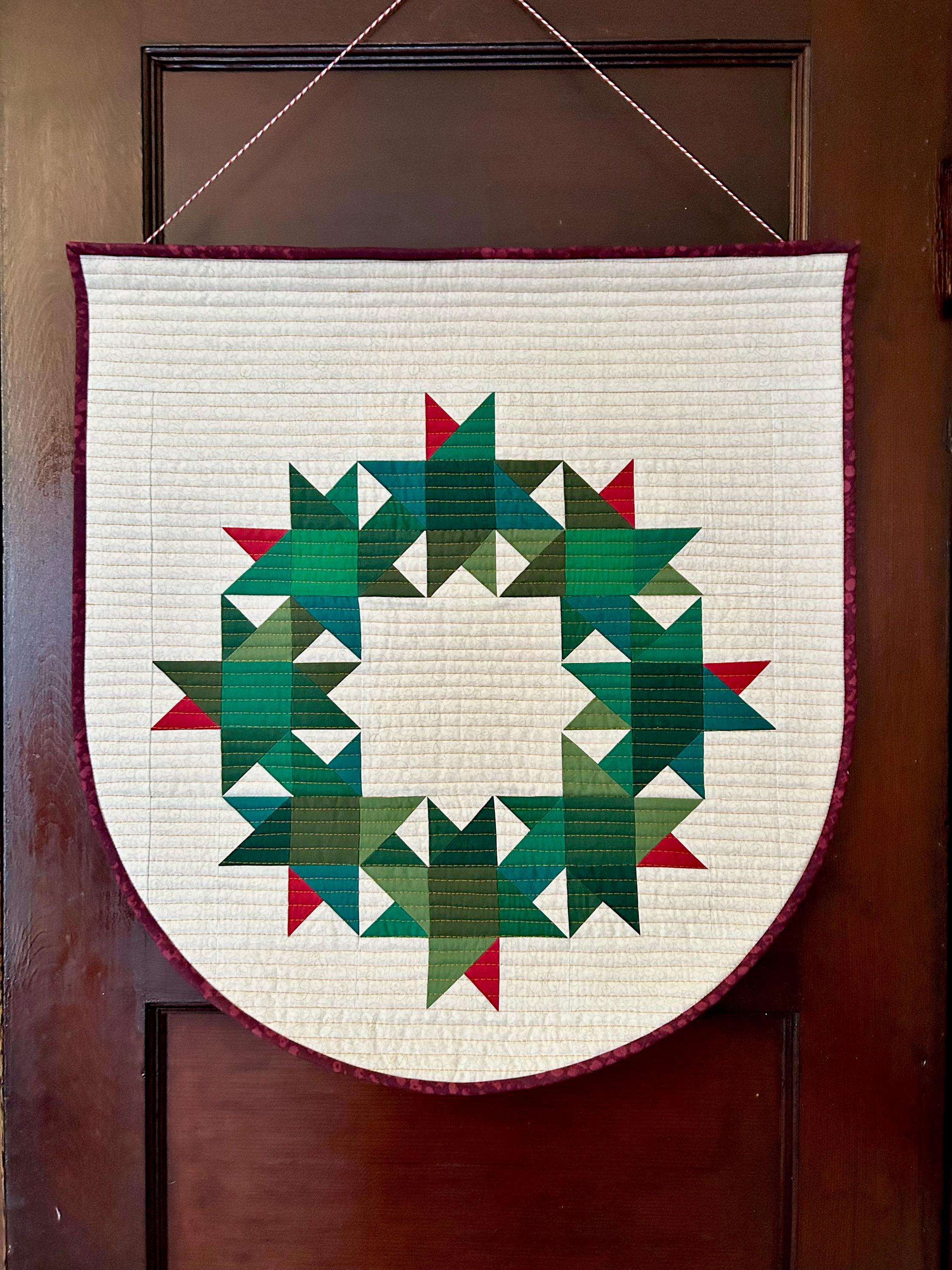 Evergreen Wreath Quilt Pattern: Quilted Wall Hanging PDF - Etsy