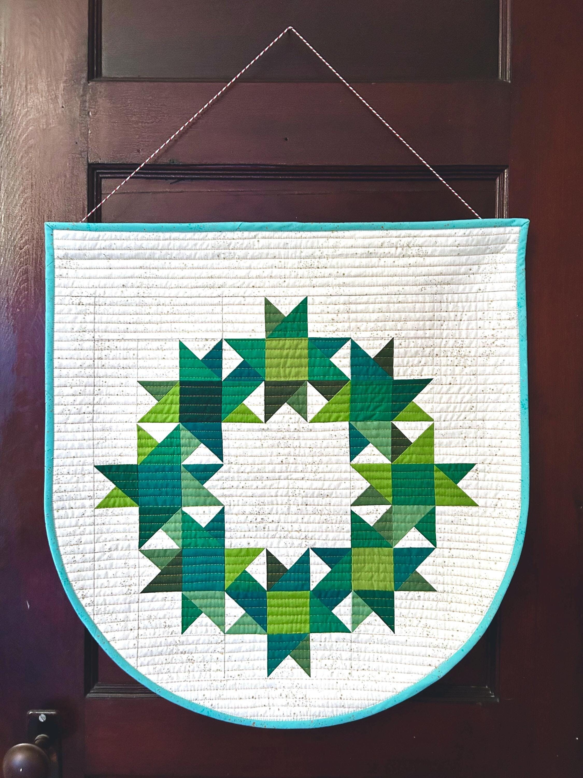 Evergreen Wreath Quilt Pattern: Quilted Wall Hanging PDF - Etsy