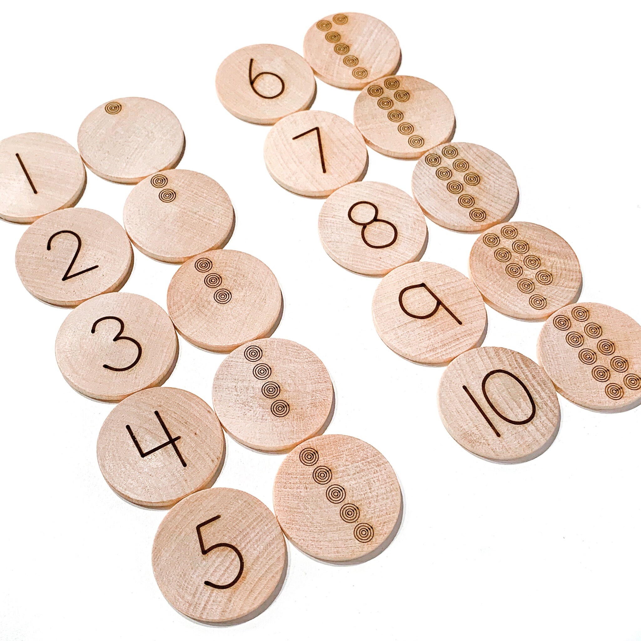 Number Match Educational Game / Wood Number Game / Learn to - Etsy Canada