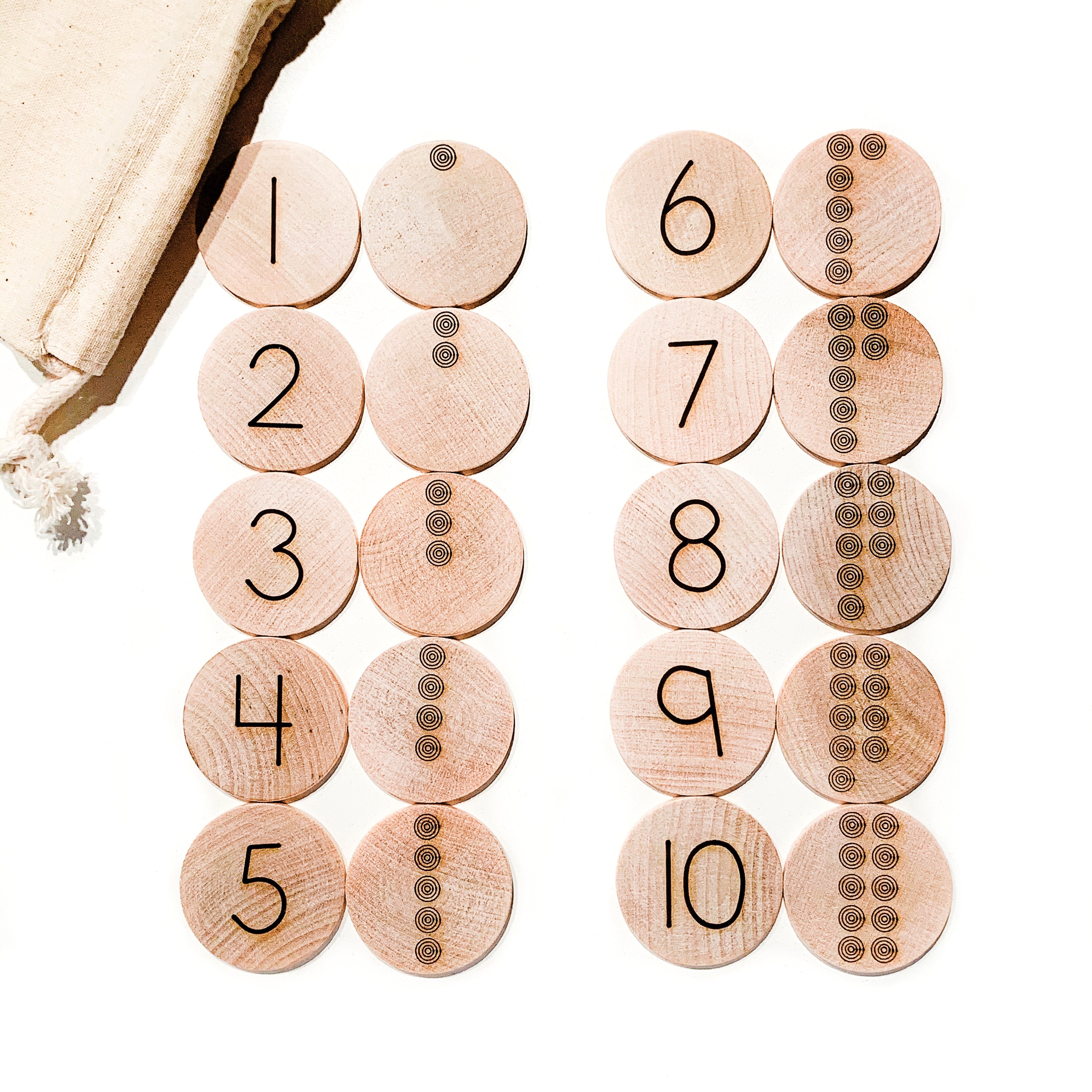 Number Match Educational Game / Wood Number Game / Learn to - Etsy