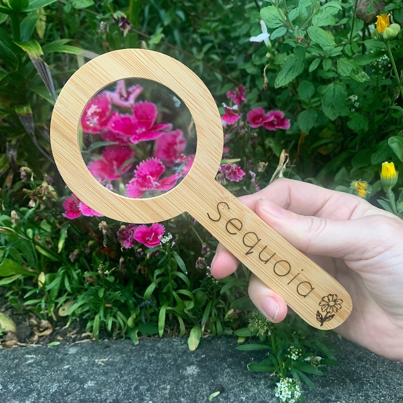 Kids Wood Magnifying Glass / Personalized Magnifying Glass / - Etsy