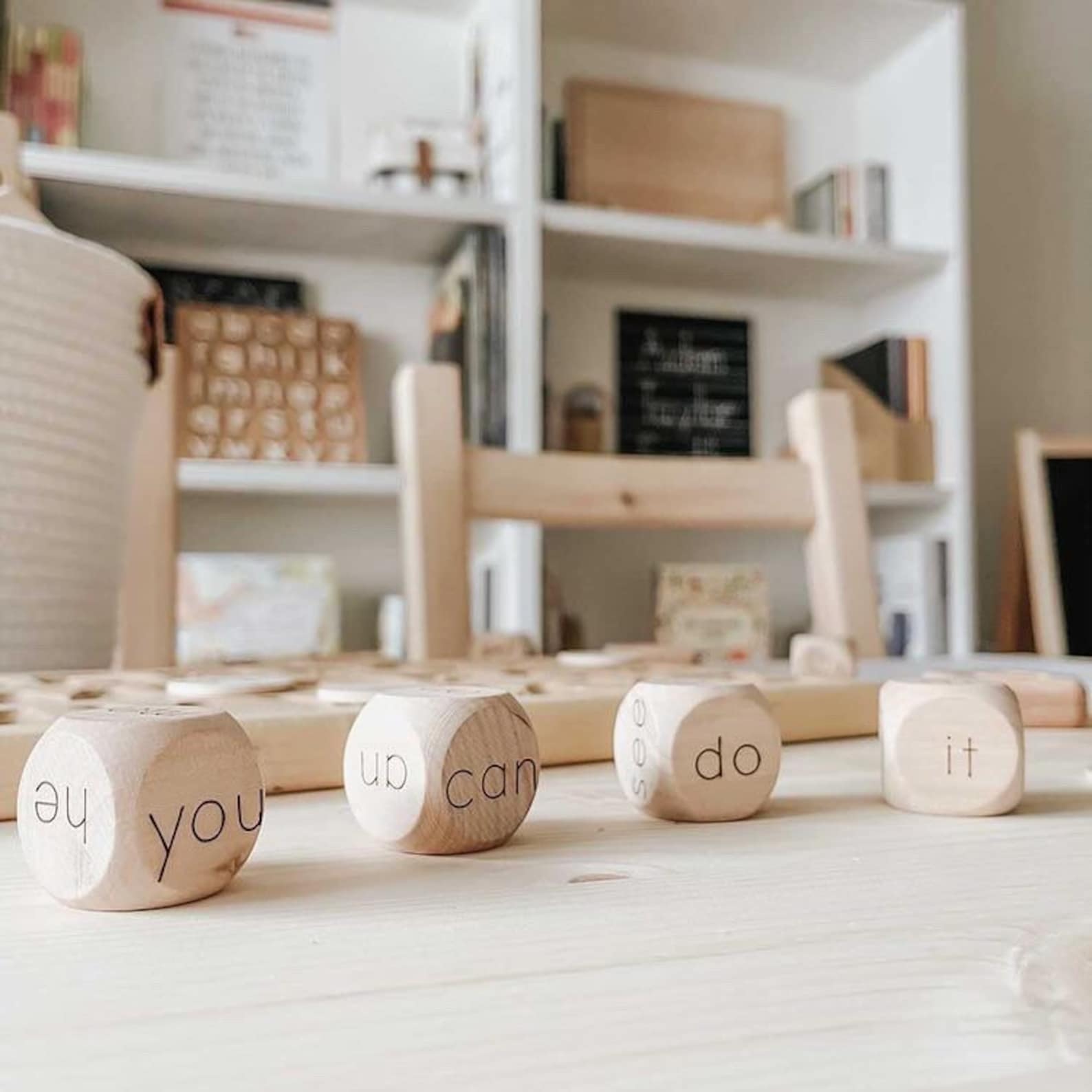 Sight Word Dice Game / Kindergarten Sight Words / Wood - Etsy