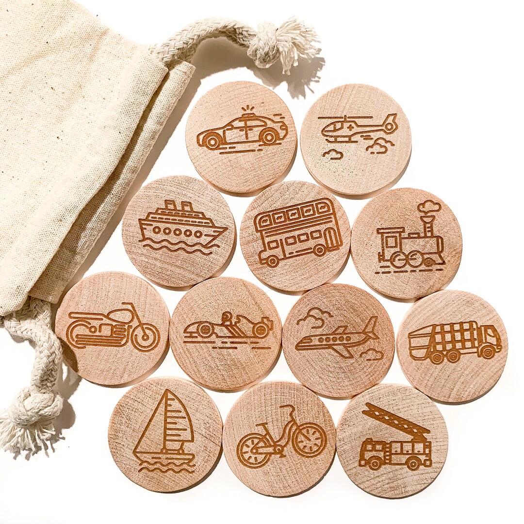 Memory Match Transportation Vehicles Cars Trucks - Childrens Matching ...