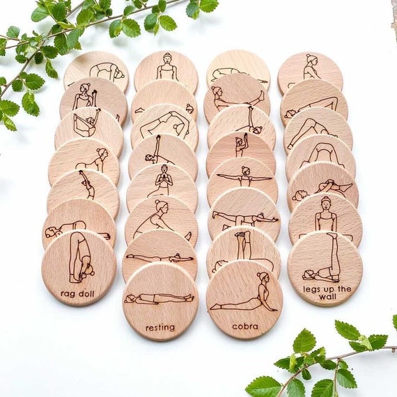 Yoga Game Children's Yoga Poses Toddler Kids Yoga - Etsy