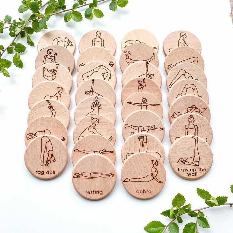 Yoga Game Children's Yoga Poses Toddler Kids Yoga - Etsy
