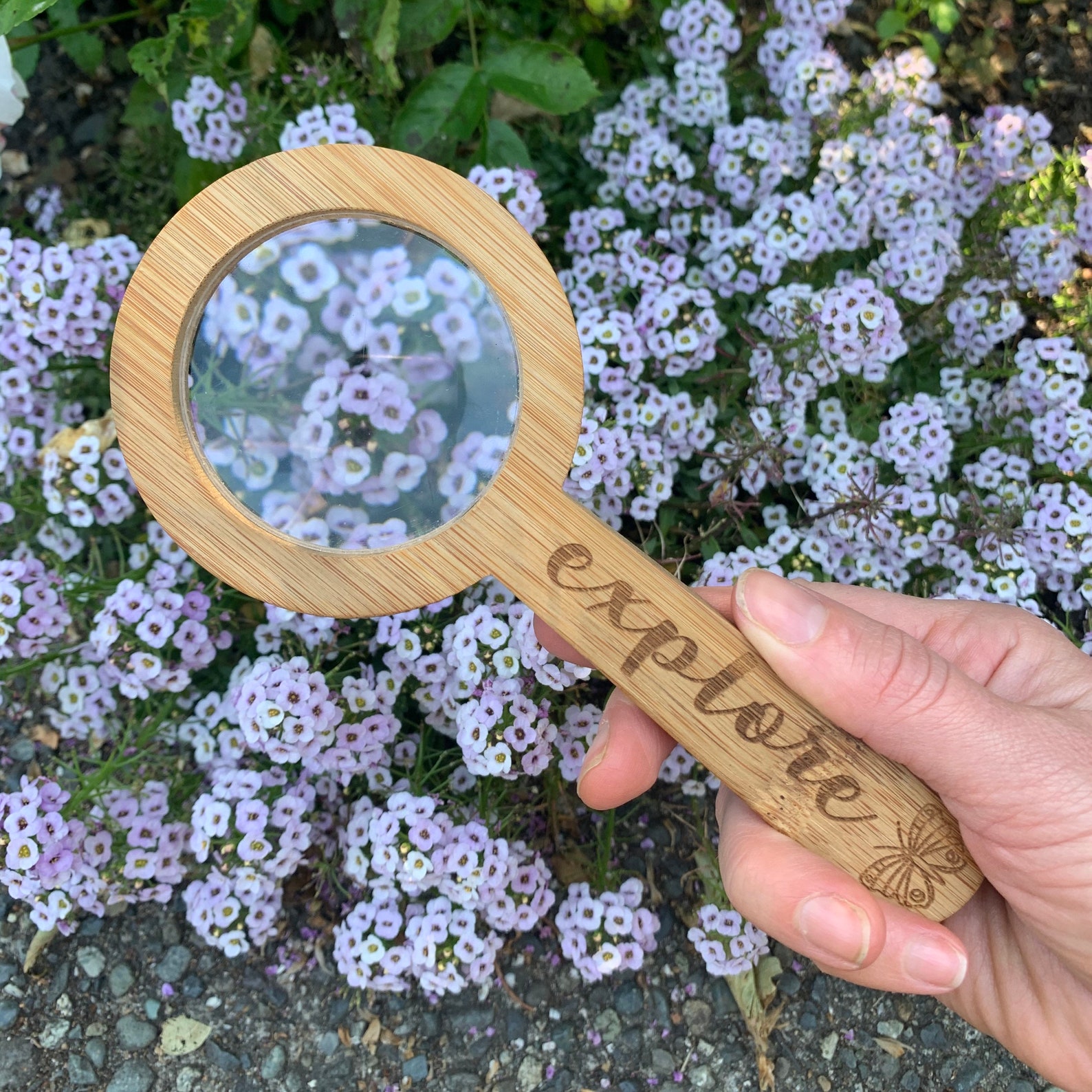 Kids Wood Magnifying Glass / Personalized Magnifying Glass / | Etsy