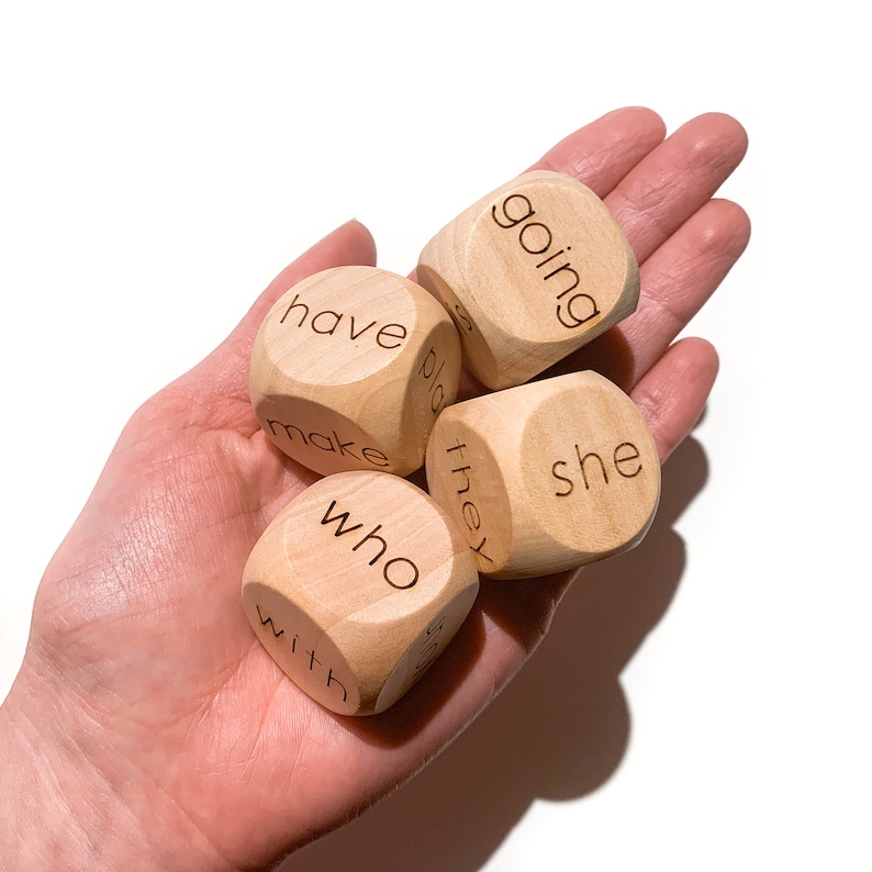 Sight Word Dice Game / Grade 1 Sight Words / Wood Learning Materials ...