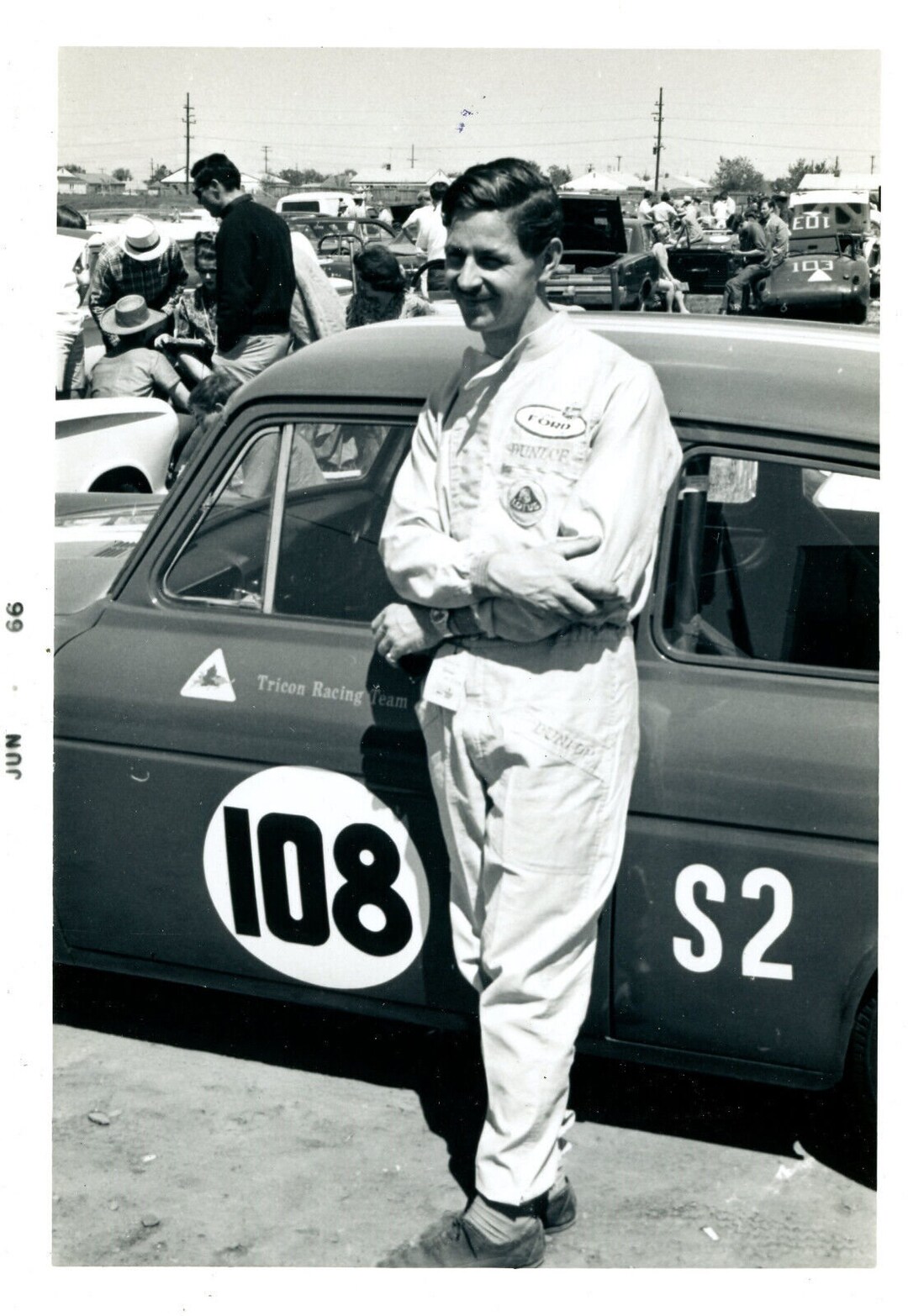 Vintage Original Photo Snapshot Race Car Waterford Hills Race Track ...