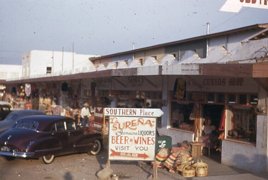 Vintage 35mm Slide Kodachrome Red Border Slide Tijuana Mexico Street ...