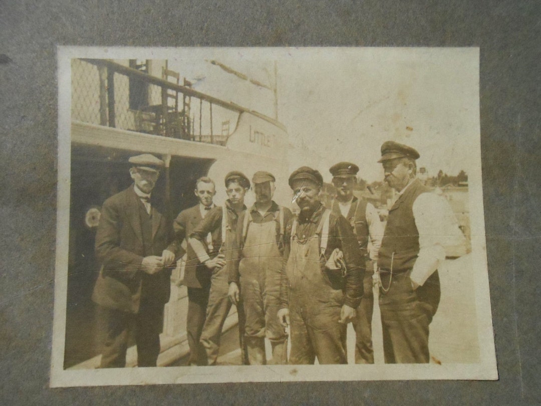 Vintage Original Photo Steamship Workers Crew - Etsy