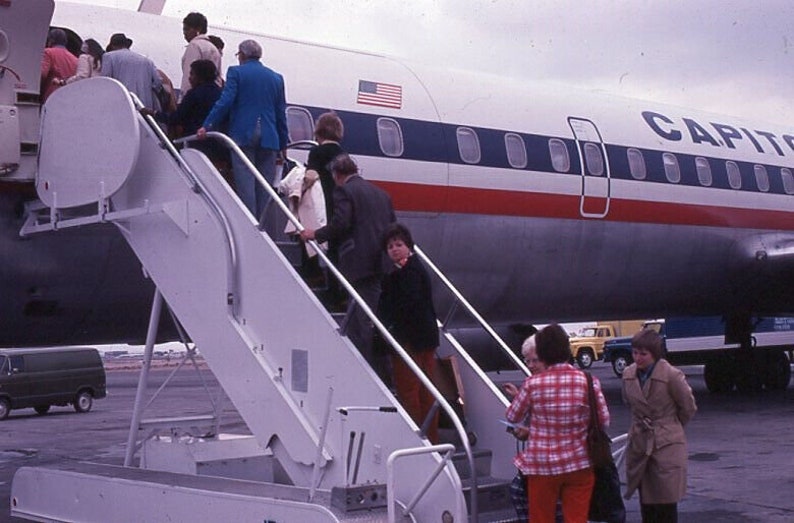 Vintage 35mm Slide Capital Airlines Jet Airplane 1975 Lot of 3 - Etsy