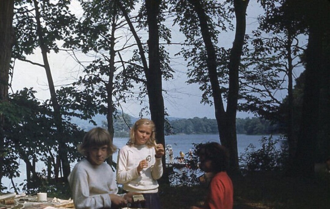Vintage 35mm Slide Kodachrome Red Border Slide Girl Scouts Camp Hoover ...