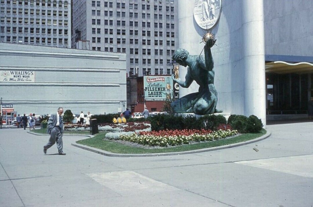 Vintage 35mm Slide Photo Snapshot Detroit Street Scene Spirit of ...