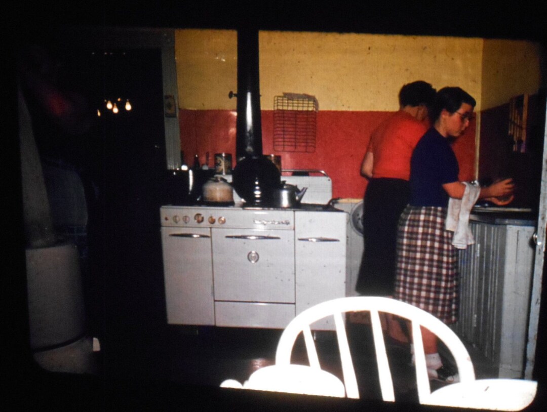 Vintage Kodachrome Red Border 35mm Slide 1950's Kitchen Home Decor ...