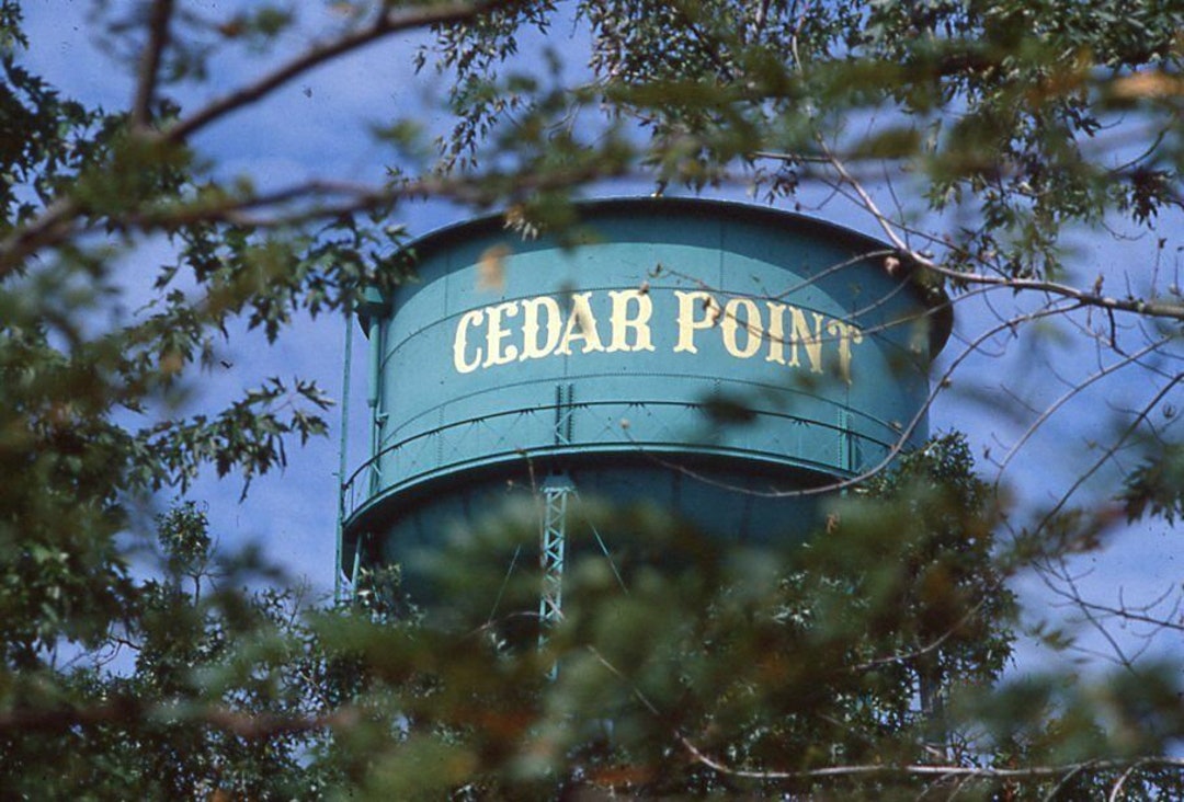 Vintage 35mm Ektachrome Slide Photo Cedar Point Water Tower - Etsy