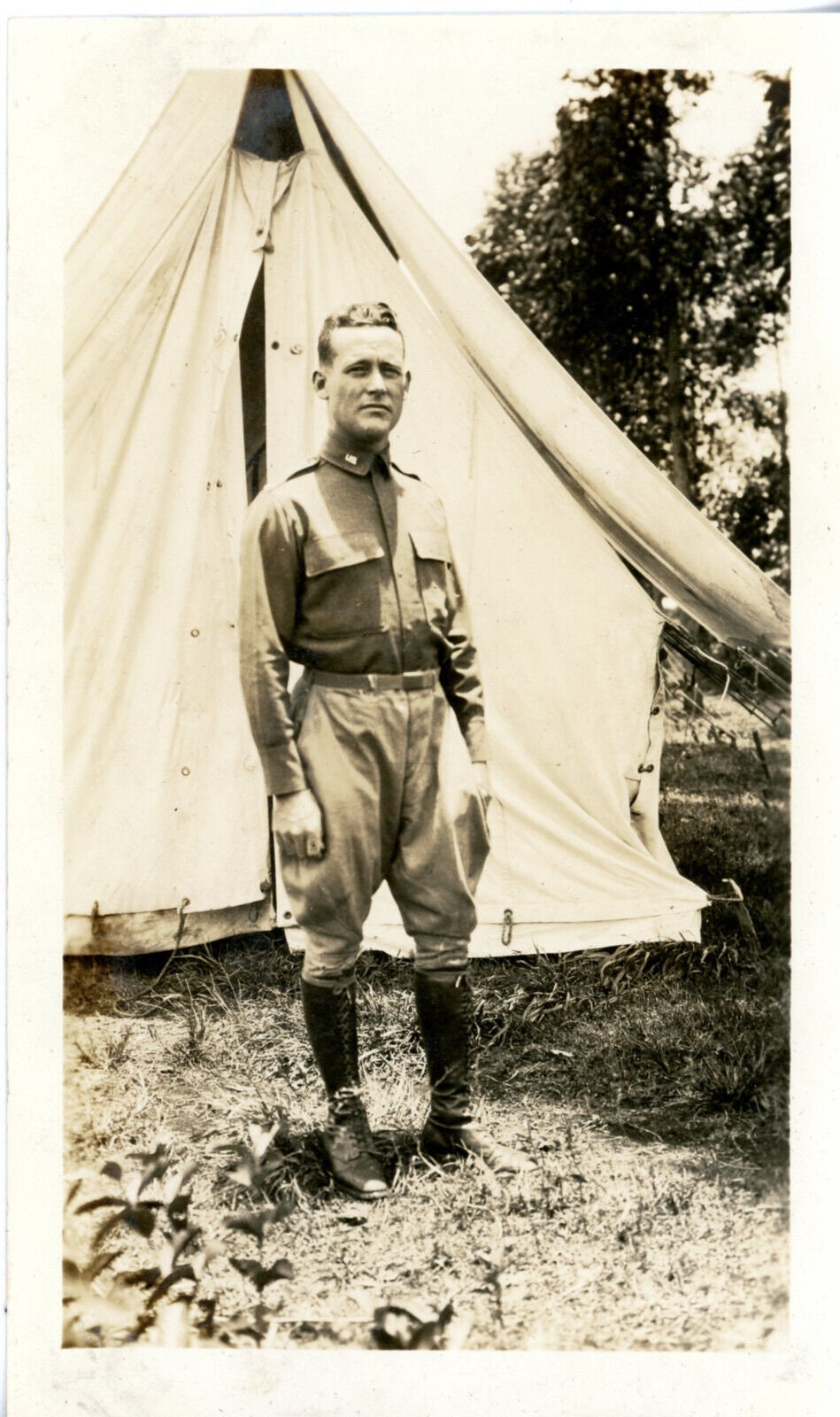 Original Photo Snapshot Hawaii 1920s Military Soldier Field Tent - Etsy